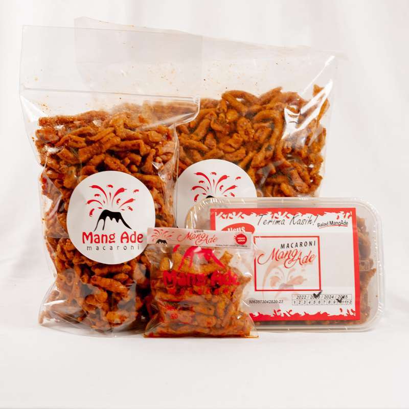 Jual Macaroni Mang Ade Keripik Usus Krispy Kemasan Besar 1kg Di Seller ...