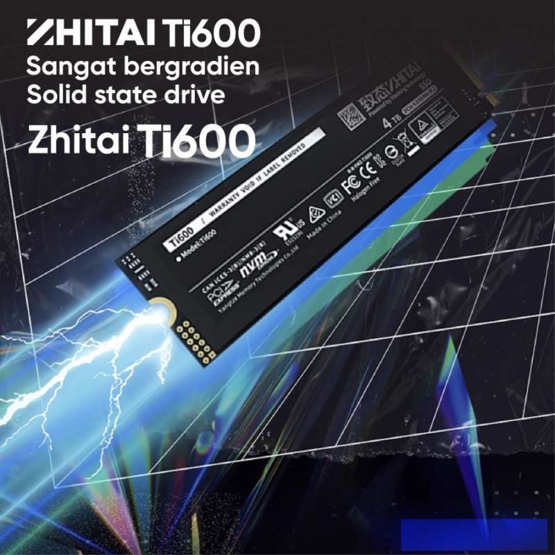 Promo Ssd M.2 Nvme Zhitai Ti600 500gb / 1tb / 2tb / 4tb Ssd Pcie 4.0 M.2 Up To 700mb/s Garansi ...