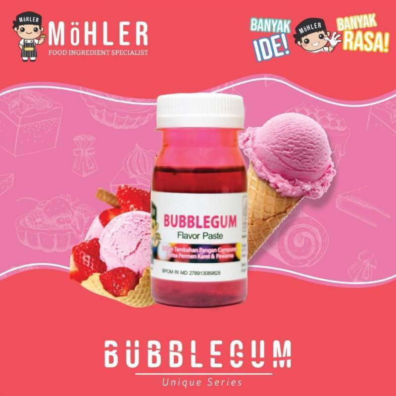 Jual Mohler Bubblegum 60g Pasta Perisa Bubble Gum Flavor Paste Di ...