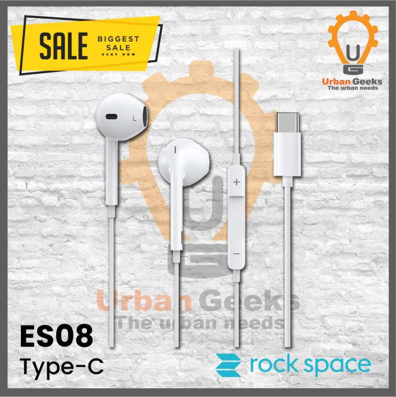 Promo Rock Space Es08 Type C Wired Stereo Earphones Diskon 51% Di Seller Urbangeeks - Duren ...