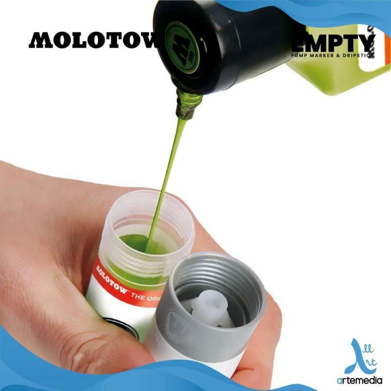 Jual Molotow Empty Pump Marker Botol Kosong Spidol - Dripstick 10mm Di ...