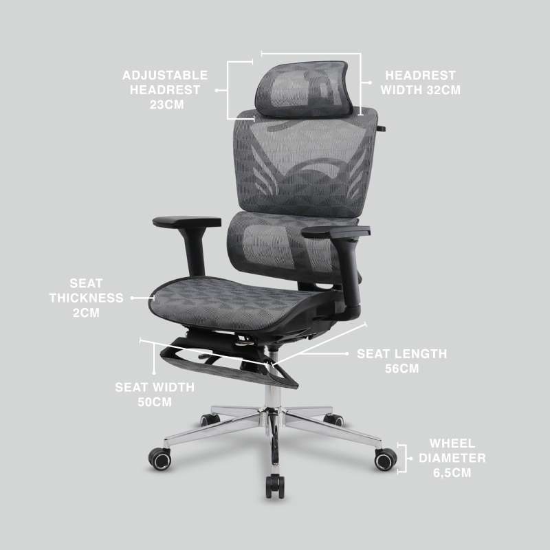 Promo Rexus Ergonomic Office Chair Nc-5 Max / Nc5 Max Diskon 25% Di ...