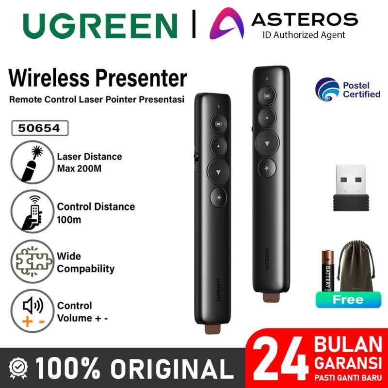 Jual Ugreen Wireless Presenter Remote Control Laser Pointer Presentasi ...