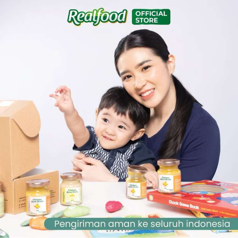 Promo Realfood Momiku Chicken Bone Broth Salted Dan Unsalted Terbuat ...