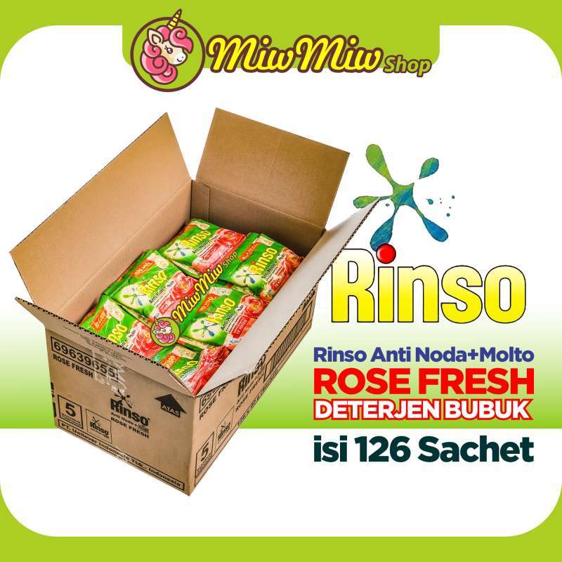 Promo Rinso Anti Noda Molto Detergen Bubuk – Grosir Karton Isi 126 ...