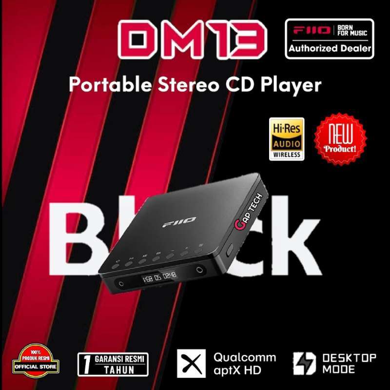 Jual Fiio Dm13 / Dm-13 / Dm 13 Bt Hi-fi Portable Stereo Cd Player / Discman Original Di Seller ...