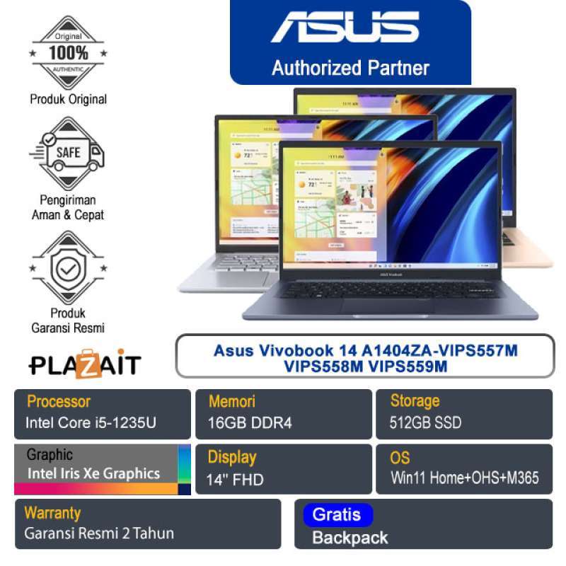 Asus Vivobook Core X1404 Za - 🔥 Harga & Spesifikasi Terbaru Juni 2026