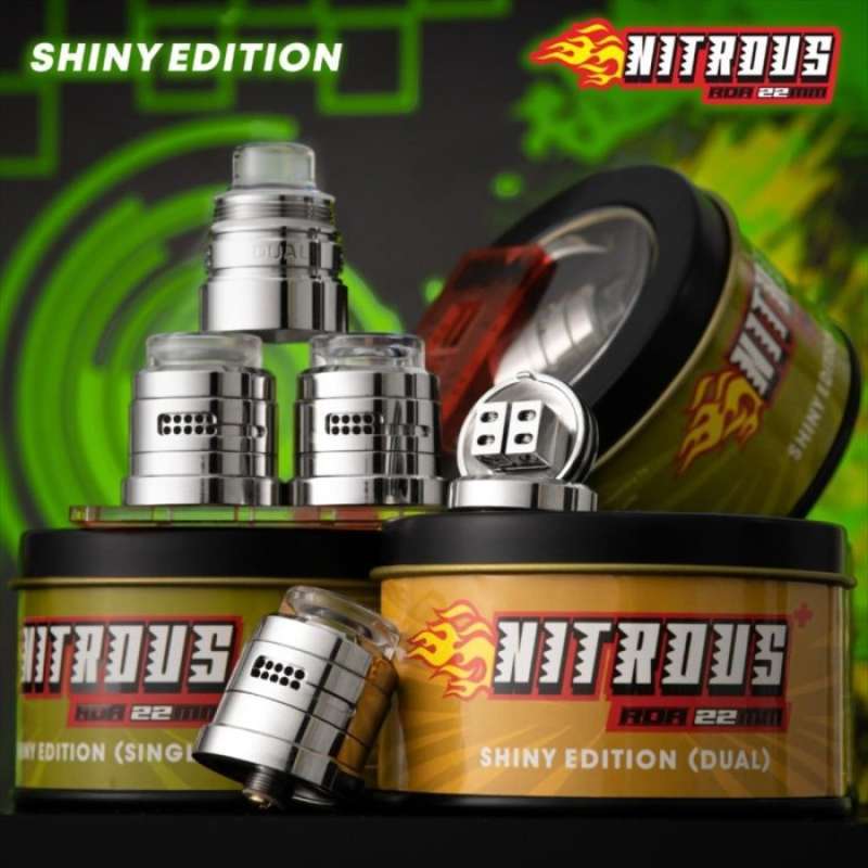 Jual Nitrous Rda Dual 22mm Shiny Edition Phantom Black Plus - Phantom ...