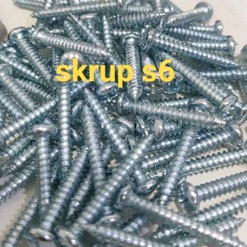 Jual S6 Skrup Fisher S6 6 Mm Harga Sepaket Per Pack Isi 100pcs Di ...