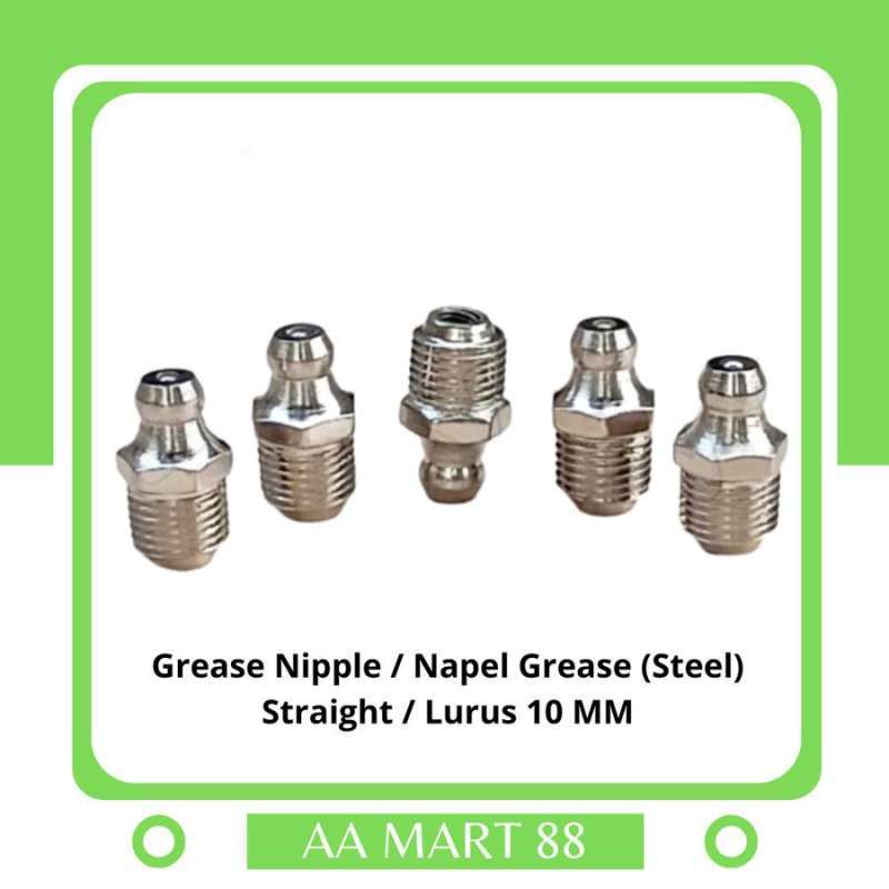 Jual Grease Nipple / Napel Grease (steel) Straight / Lurus 10 Mm Di ...