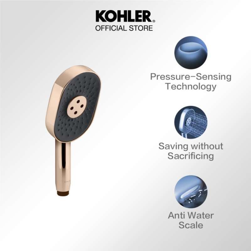 Promo Kohler Statement Oblong Watermind Kepala Shower / Handshower Rose ...