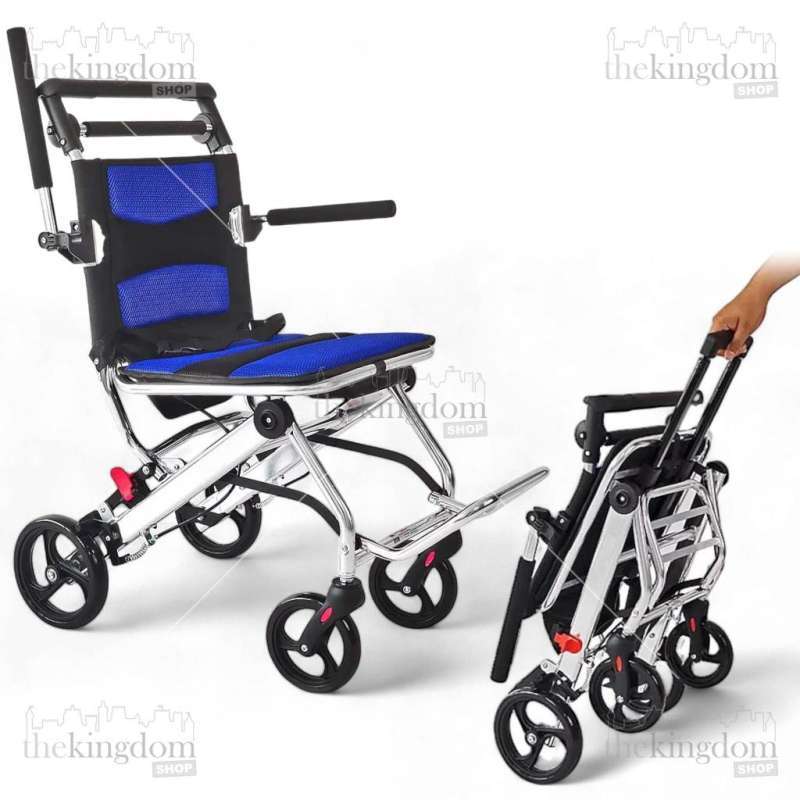 Jual Onehealth Oh900 Travel Wheelchair With Handle Wheel Chair Kursi ...
