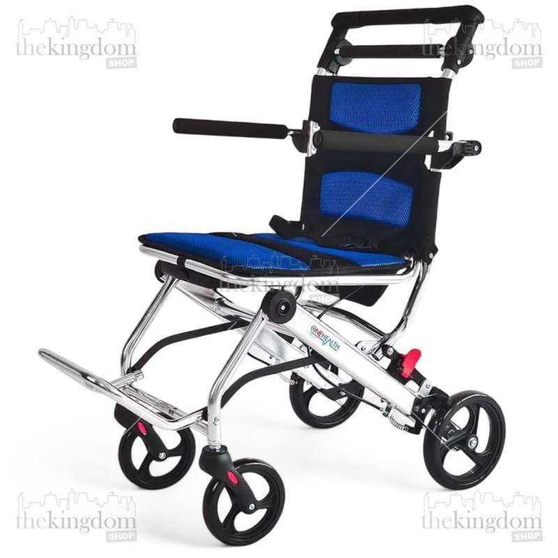 Jual Onehealth Oh900 Travel Wheelchair With Handle Wheel Chair Kursi ...