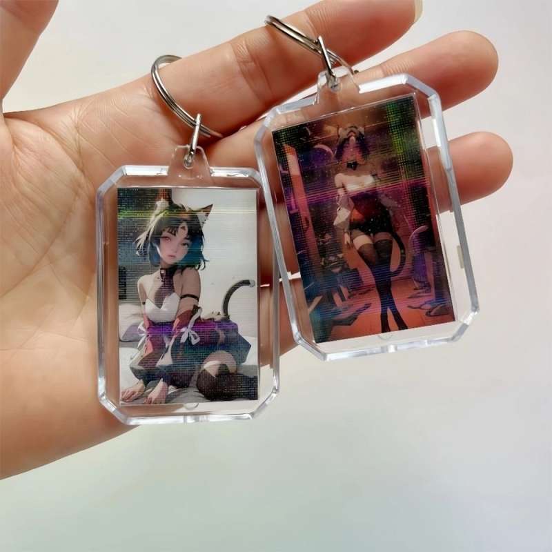Promo Oem One-c1269 Gantungan Kunci Ganci Akrilik Insert Paper Photo ...