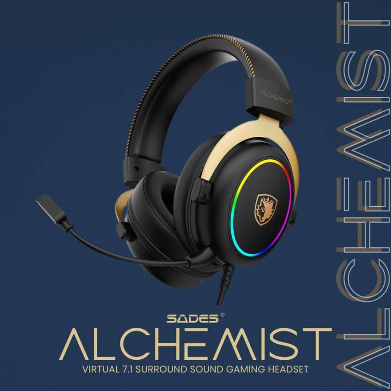 Jual Sades Alchemist Wired Gaming Headset Virtual 7.1 Surround Sound ...