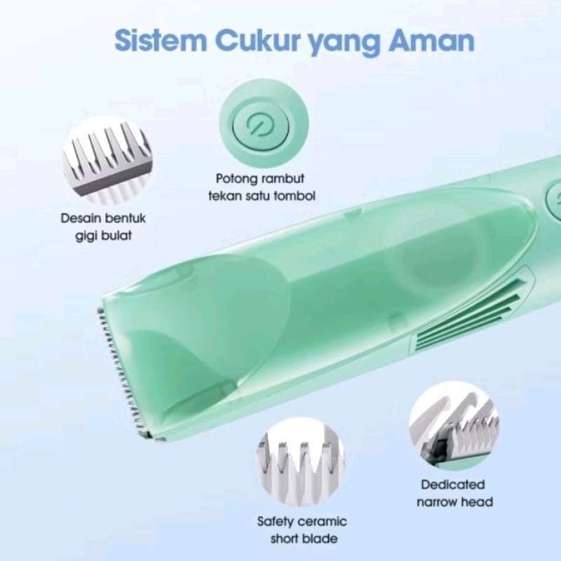Jual Samono Hair Clipper Pencukur Rambut Bayi Cukur Anti Air Sw-hcg500s ...
