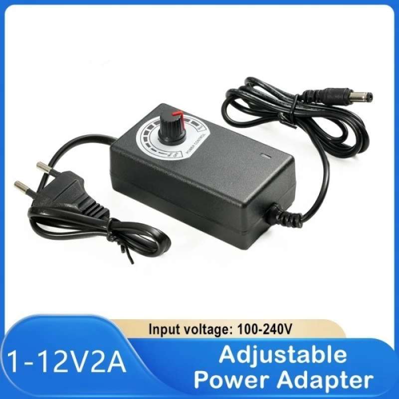 Promo Power Supply Ac To DC Adapter Adaptor 3v-12v 2a Adjustable 3v 5v ...