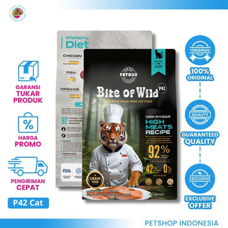 Jual Bite Of Wild Cat Food P42 - Makanan Kucing Kering Premium Untuk ...