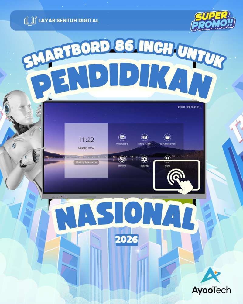 Promo Monitor Papan Tulis Digital Smartboard Interactive Ifp Ayootech ...