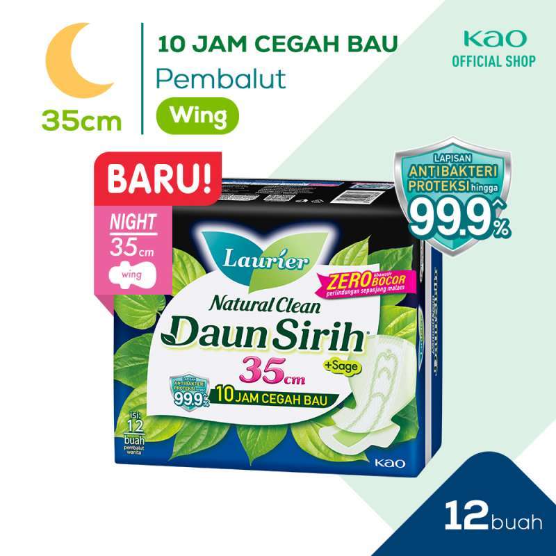 Promo Laurier Natural Clean Pembalut Wanita Daun Sirih Anti Bakteri ...