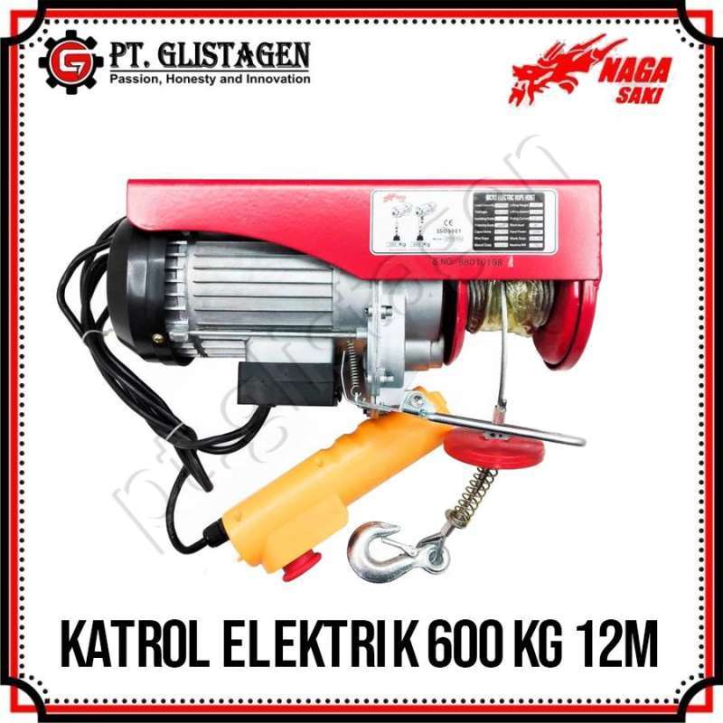 Jual Nagasaki Pa 600 Electric Hoist Chain Block 600 Kg Elektrik Katrol ...