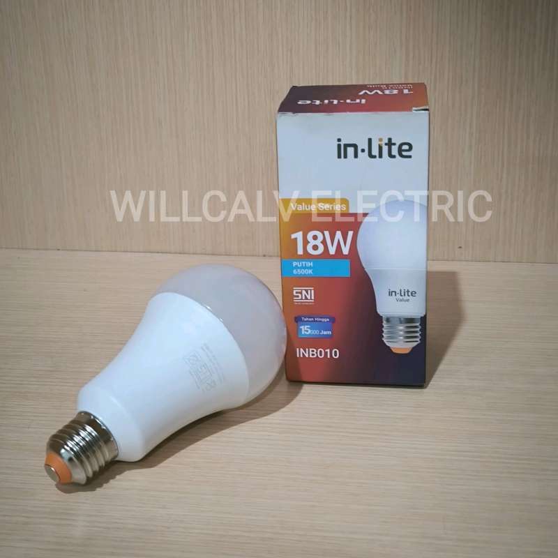 Promo Inlite Lampu Led Bulb 18w Putih 6500k / Kuning 3000k - Kuning ...