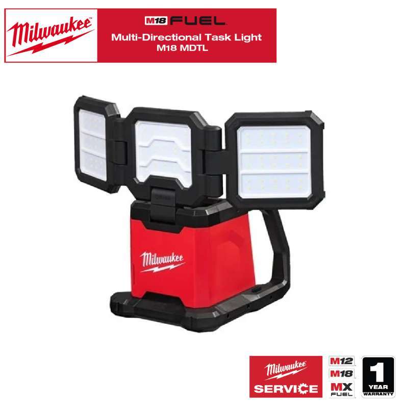 Promo Milwaukee M18 Mdtl Multi Directional Task Light Led- Lampu Tugas ...