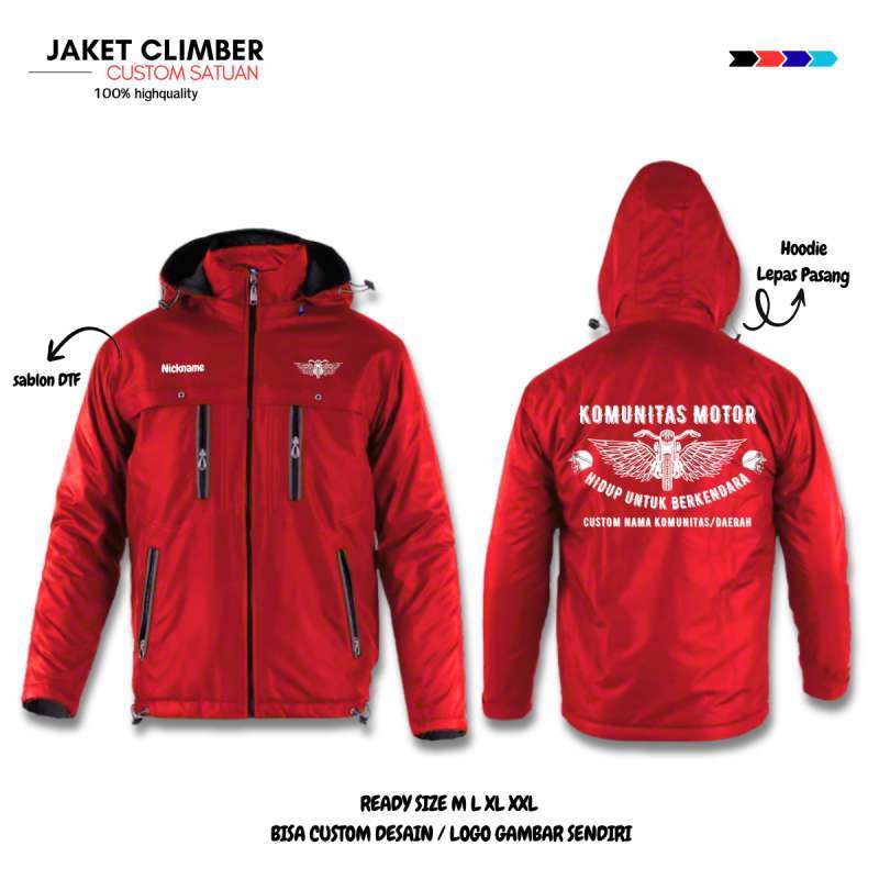 jaket parasut club motor