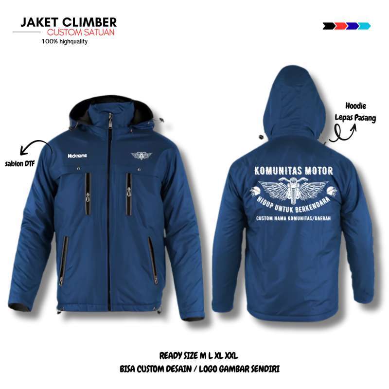 jaket parasut club motor