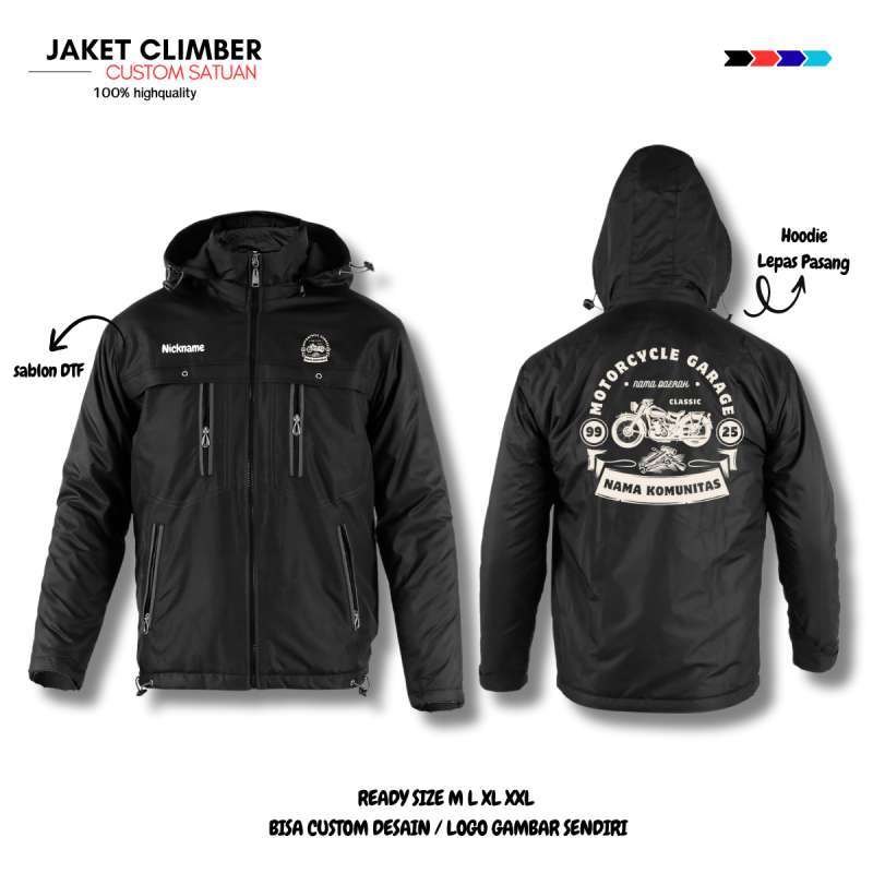 jaket parasut club motor