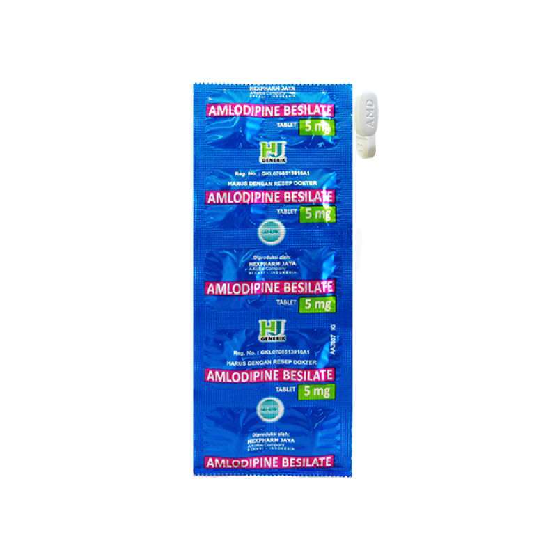 Jual Amlodipine Tablet 5mg Box 100 Tablet Generik Hexpharm Jaya Obat ...