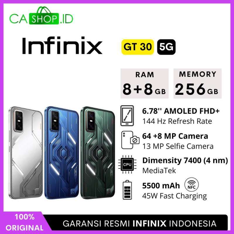 Jual Infinix Gt 30 5g Nfc 16gb 256gb (8+8/256) Gt30 New Original ...
