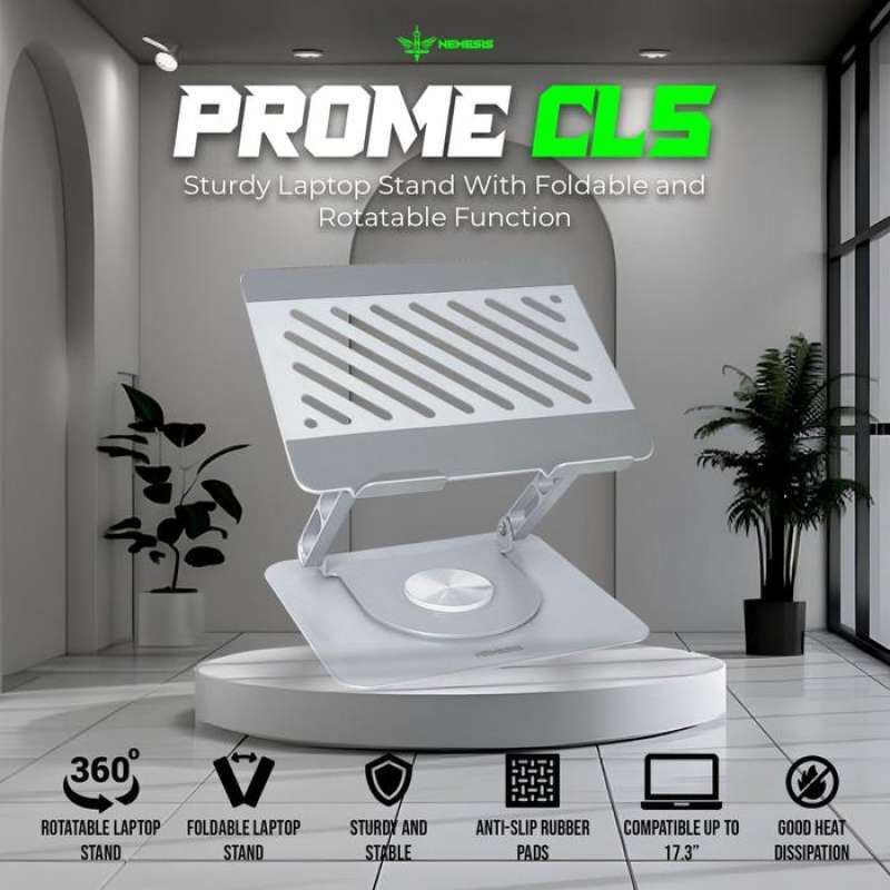 Jual Nyk Nemesis Prome Cl5 Cl-5 Rotatable 360 Ergonomic Stand Laptop ...