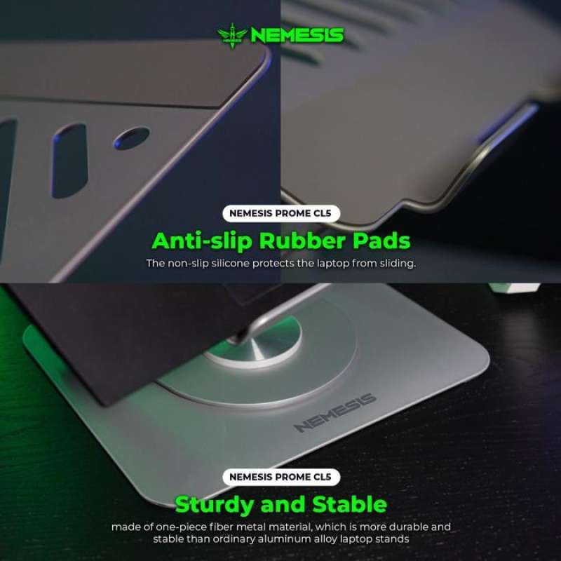 Jual Nyk Nemesis Prome Cl5 Cl-5 Rotatable 360 Ergonomic Stand Laptop ...