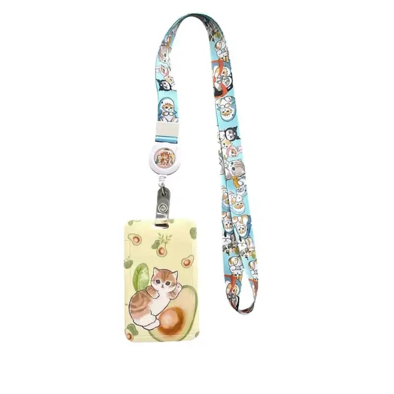 Jual Lanyard ID Card Holder Mofusand Cat Kucing Lucu Kalung Kartu Tarik ...