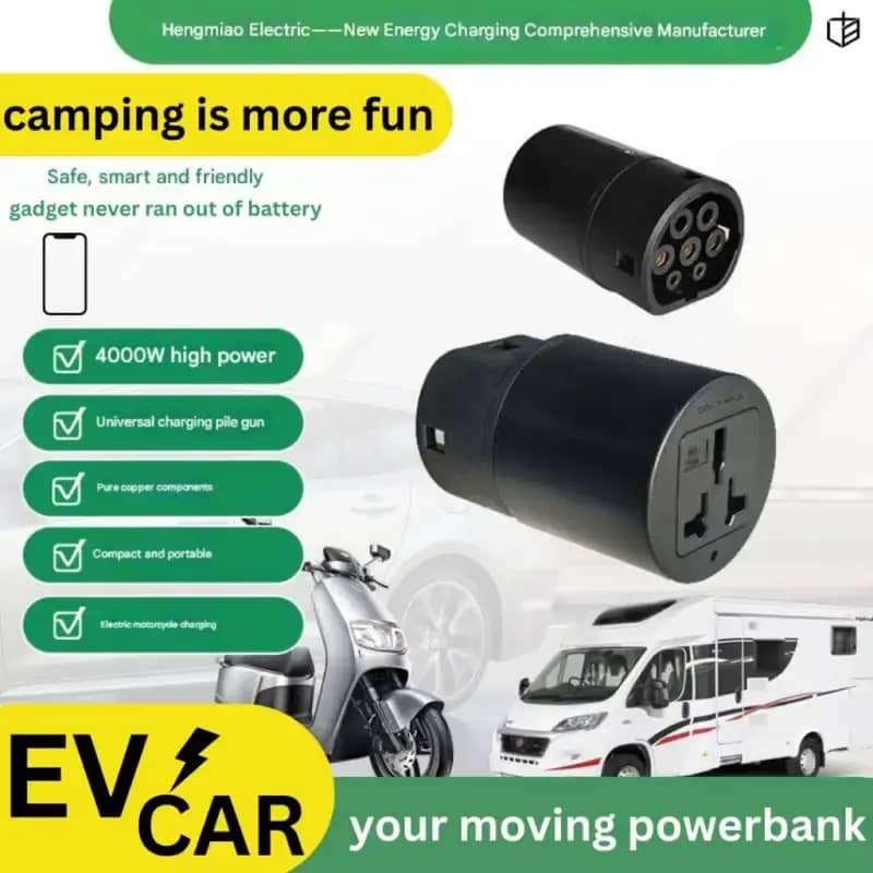 Jual New Energy Adapter Converter V2l Type 2 Ke Eu Kecil Portable 1 ...