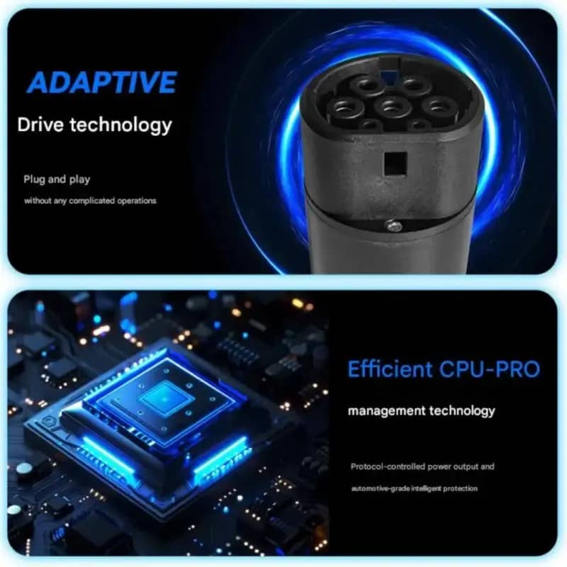 Jual New Energy Adapter Converter V2l Type 2 Ke Eu Kecil Portable 1 ...