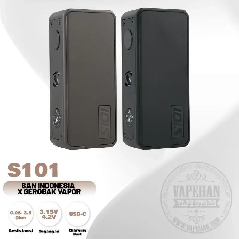 Jual Mod Vape San S101 Box Mod 101w Authentic By San Indonesia X ...
