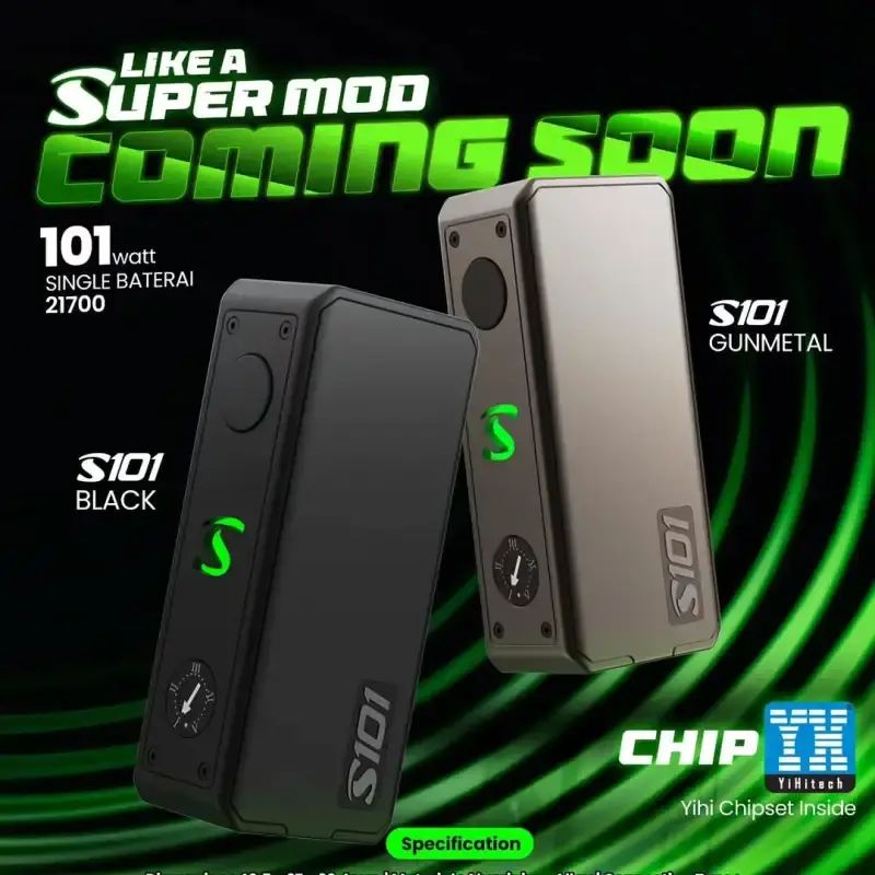 Jual Mod Vape San S101 Box Mod 101w Authentic By San Indonesia X ...