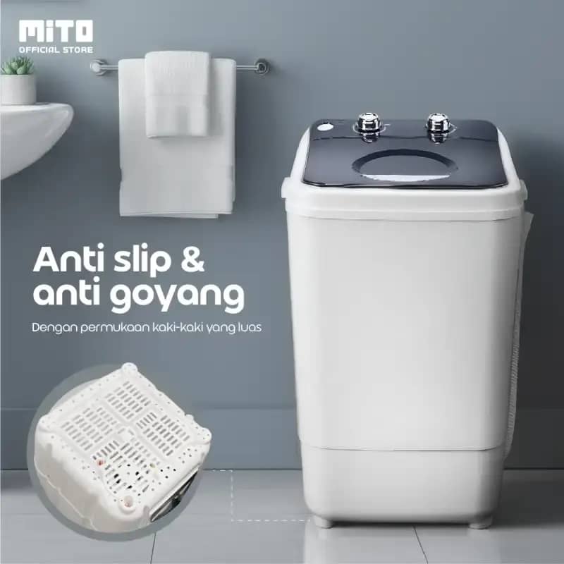 Jual Mito Wm85 Portable Washing Machine | Kapasitas 5kg | Click & Dry ...