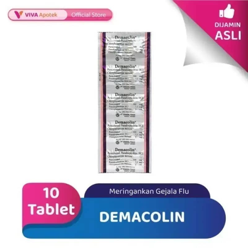 Jual Demacolin Untuk Meringankan Gejala Flu (10 Tablet) Di Seller Viva ...