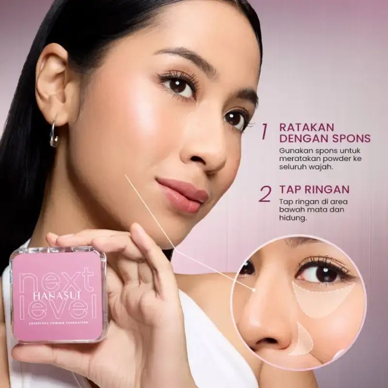 Promo Hanasui Next Level Coverlock Powder Foundation - Porefect Blur ...