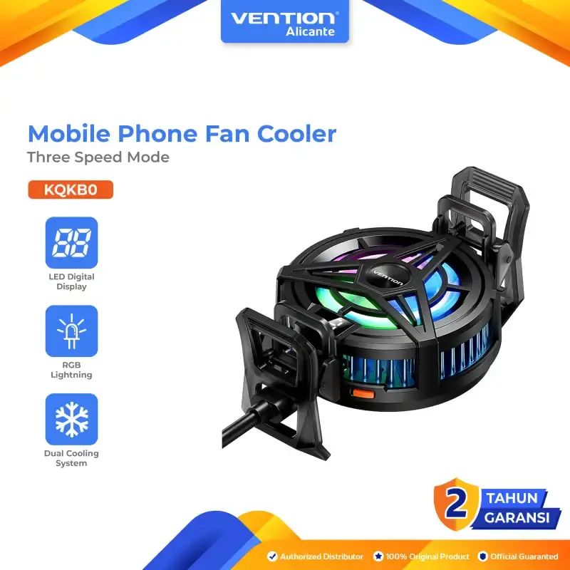 Jual Vention Kipas Pendingin Magnetic Mobile Phone Fan Cooler With 3 ...