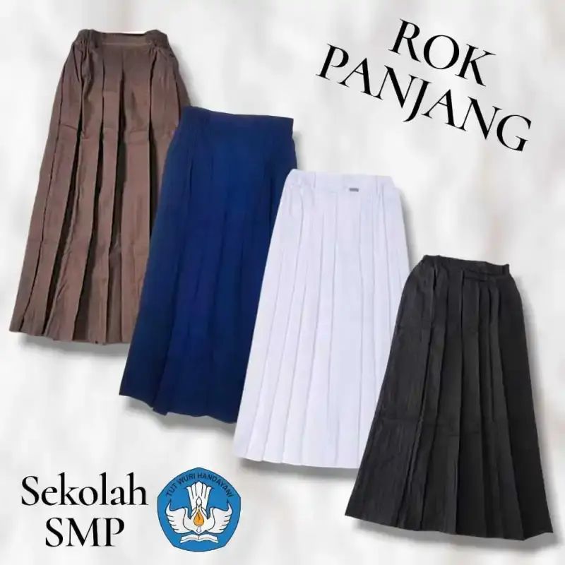 Jual Rok Panjang Seragam SD Smp Sma Madrasah Sekolah Maxi Rempel Merk ...