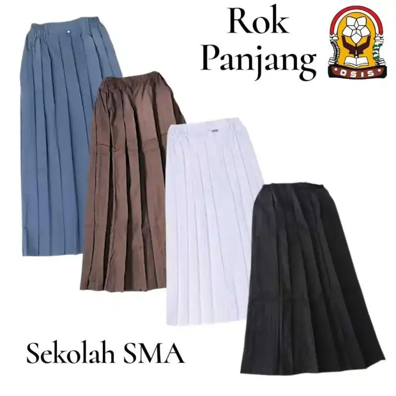Jual Rok Panjang Seragam SD Smp Sma Madrasah Sekolah Maxi Rempel Merk ...