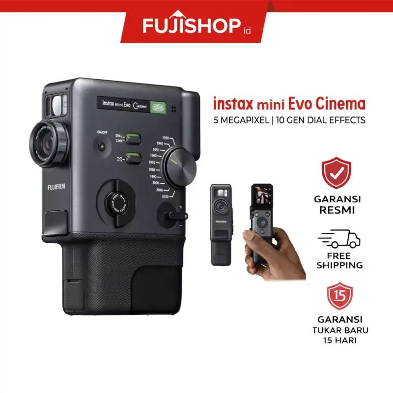 Jual Instax Mini Evo Cinema Kamera Instan Hybrid Fujifilm Garansi Resmi ...