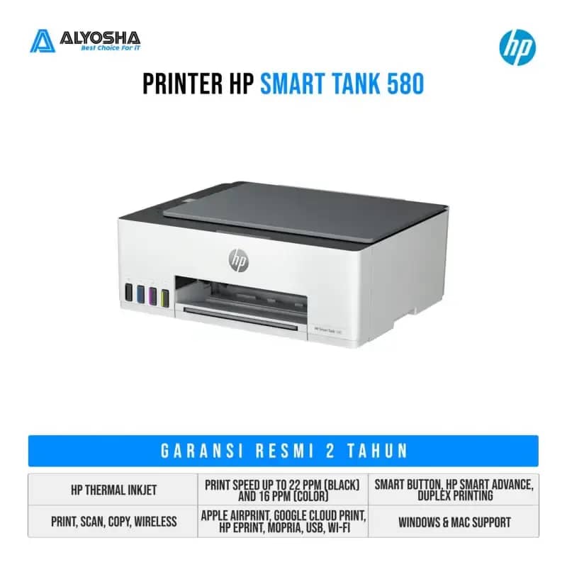 Printer Hp Smart Tank 580 🔥 - Terlengkap & Harga Terbaru April 2026