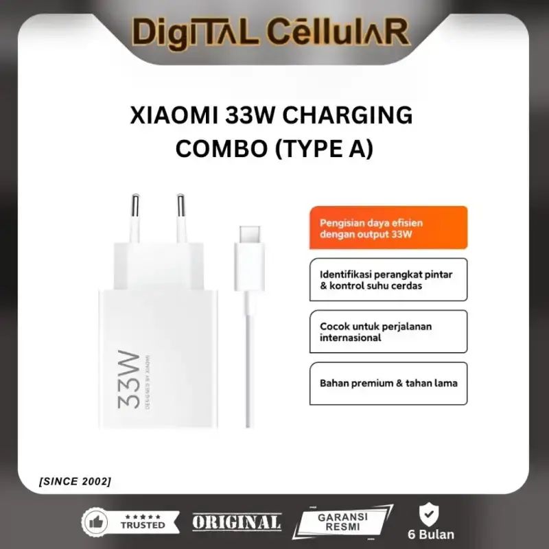 Daftar Harga Charger Xiaomi 33 W Xiaomi 🔥 Original & Spesifikasi ...