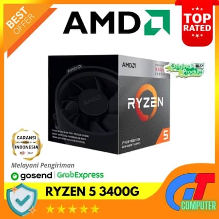 Jual Amd Ryzen 5 3400g 4-core 3.7ghz Rx Vega 11 Graphics (socket Am4 ...