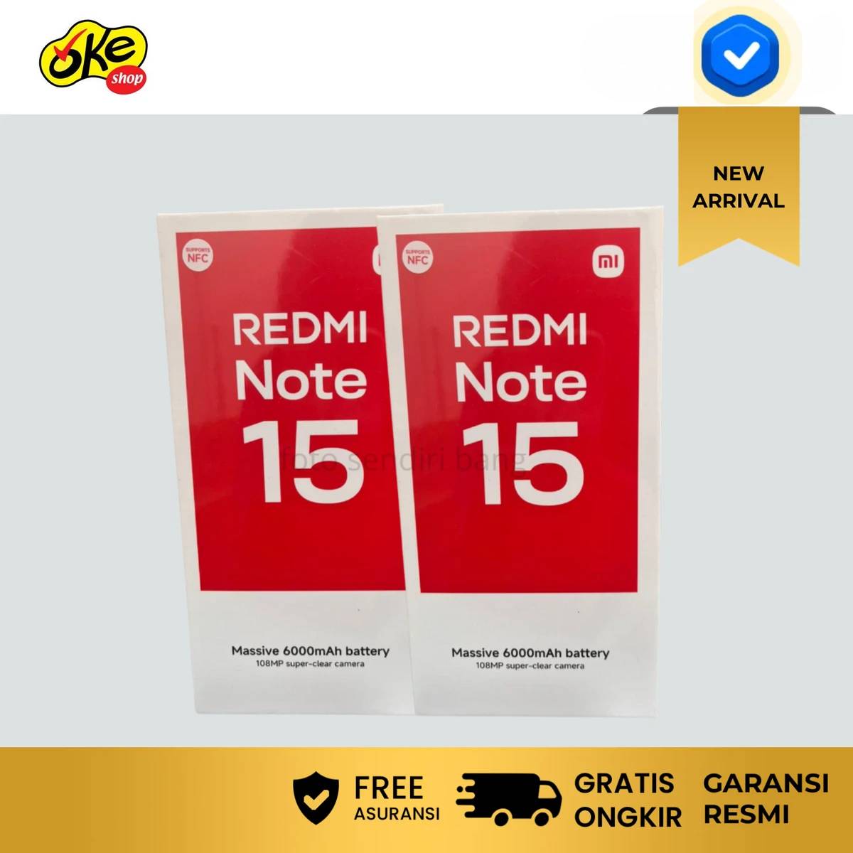 Promo Xiaomi Redmi Note 15 4g 8/256gb 8/128gb Garansi Resmi - Blue 8 ...